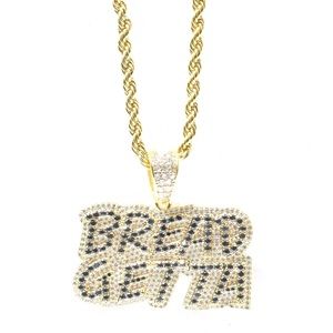 Accessories | 14k Gold Tone Lab Diamond Bread Getta Charm Chain | Poshmark